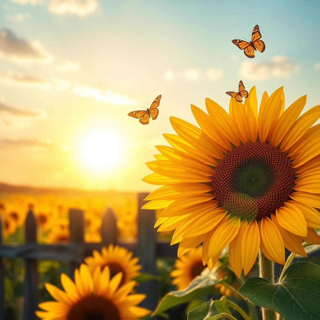 Sun-Kissed Sunflower Aesthetic - (Free, No Signup AI Tool)