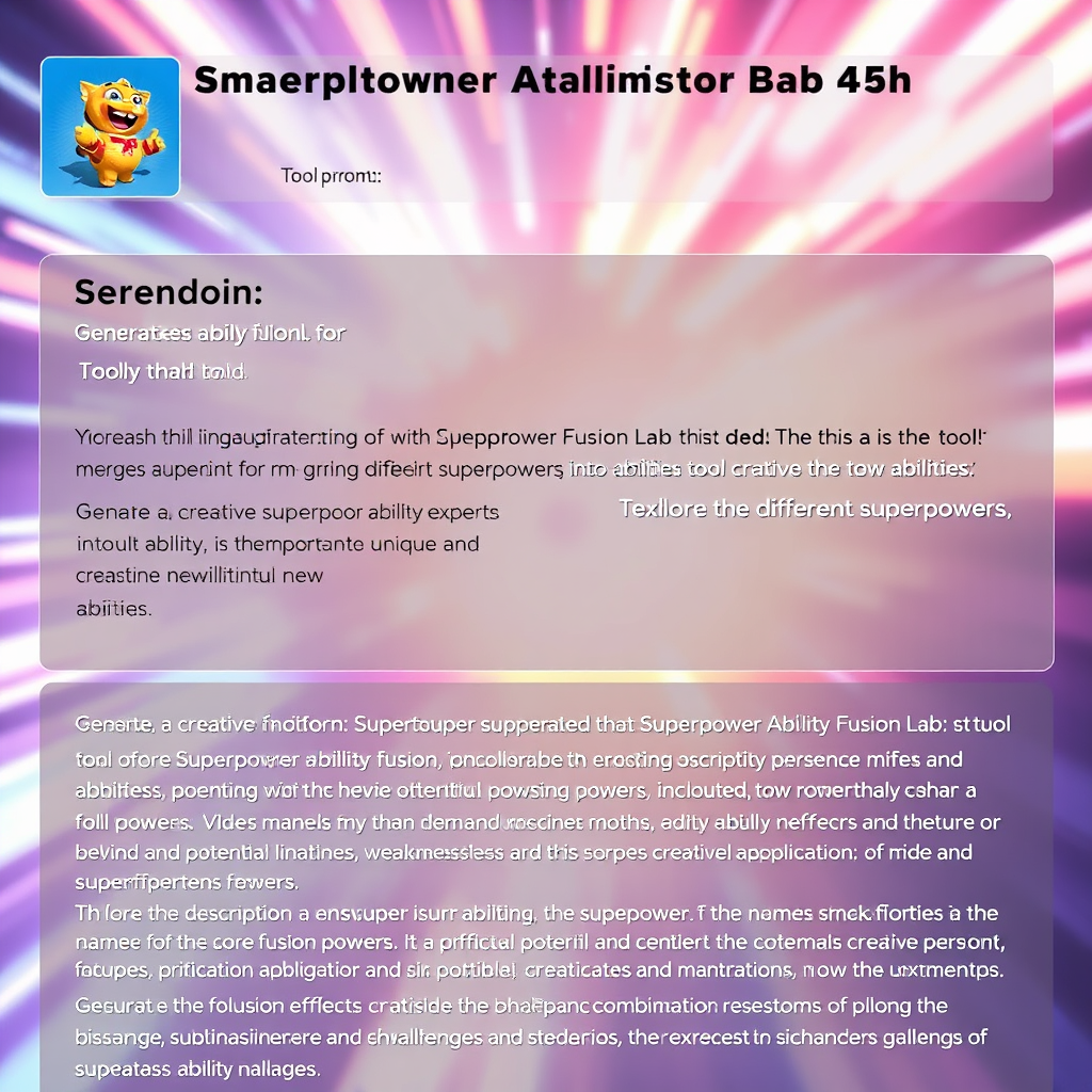 Superpower Ability Fusion Lab - (Free, No Signup AI Tool)