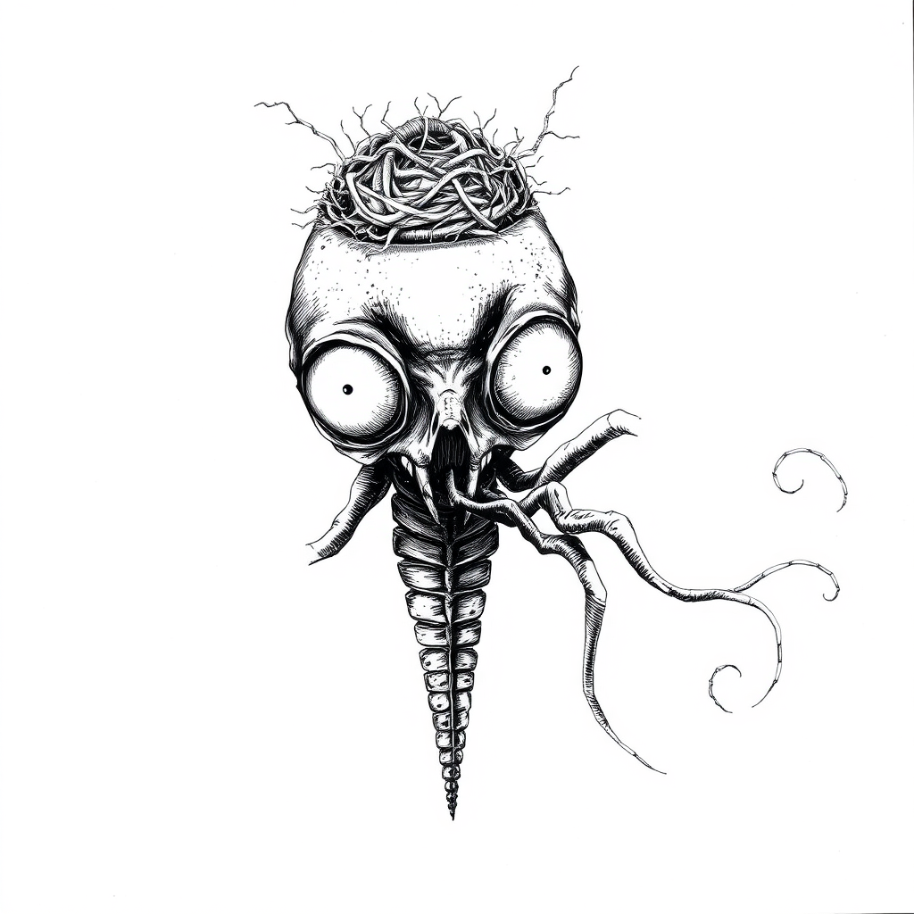 Surreal Inked Anatomy - (Free, No Signup AI Tool)