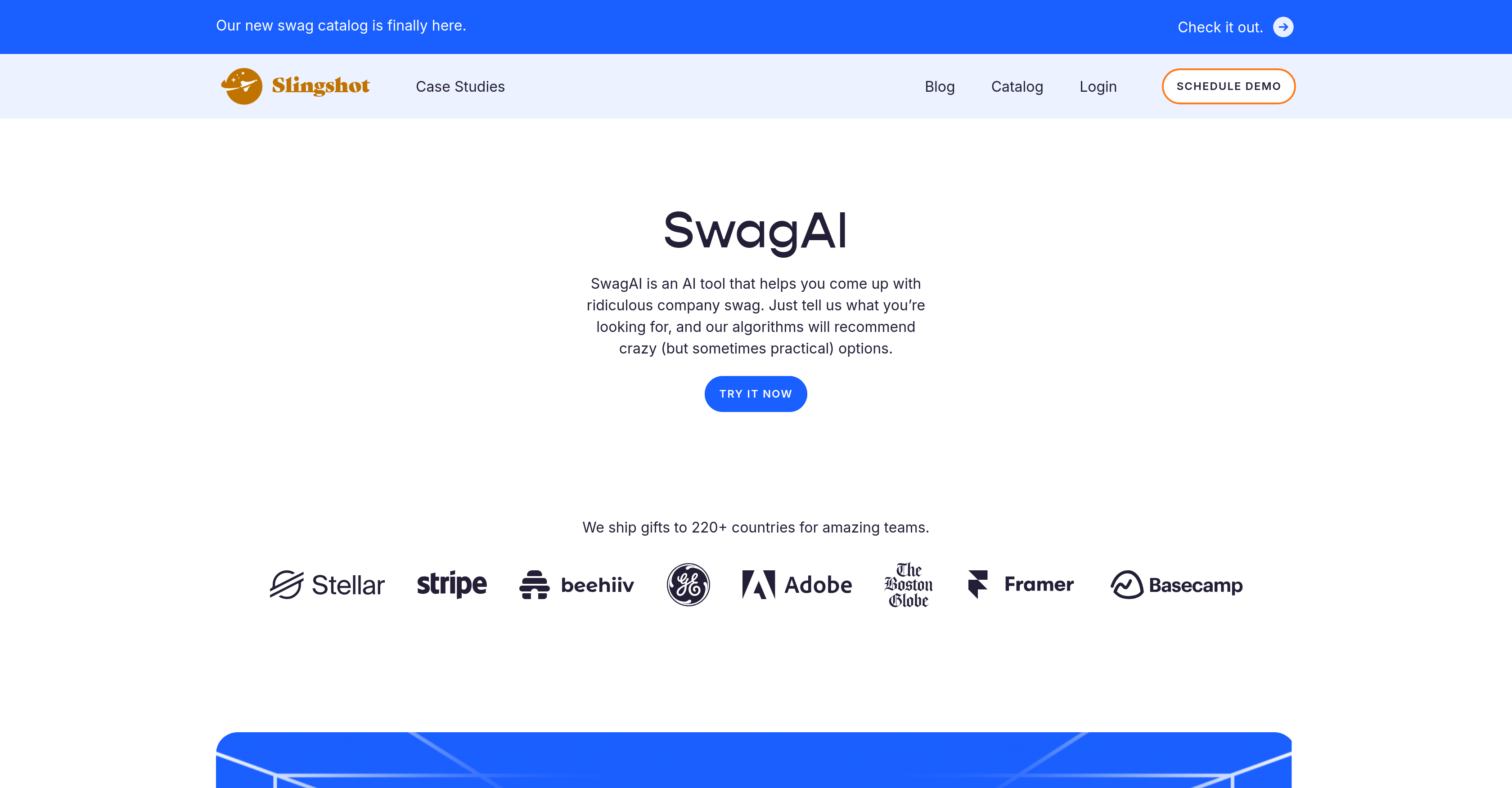 SwagAI - Slingshot - Swag recommendations - TAAFT
