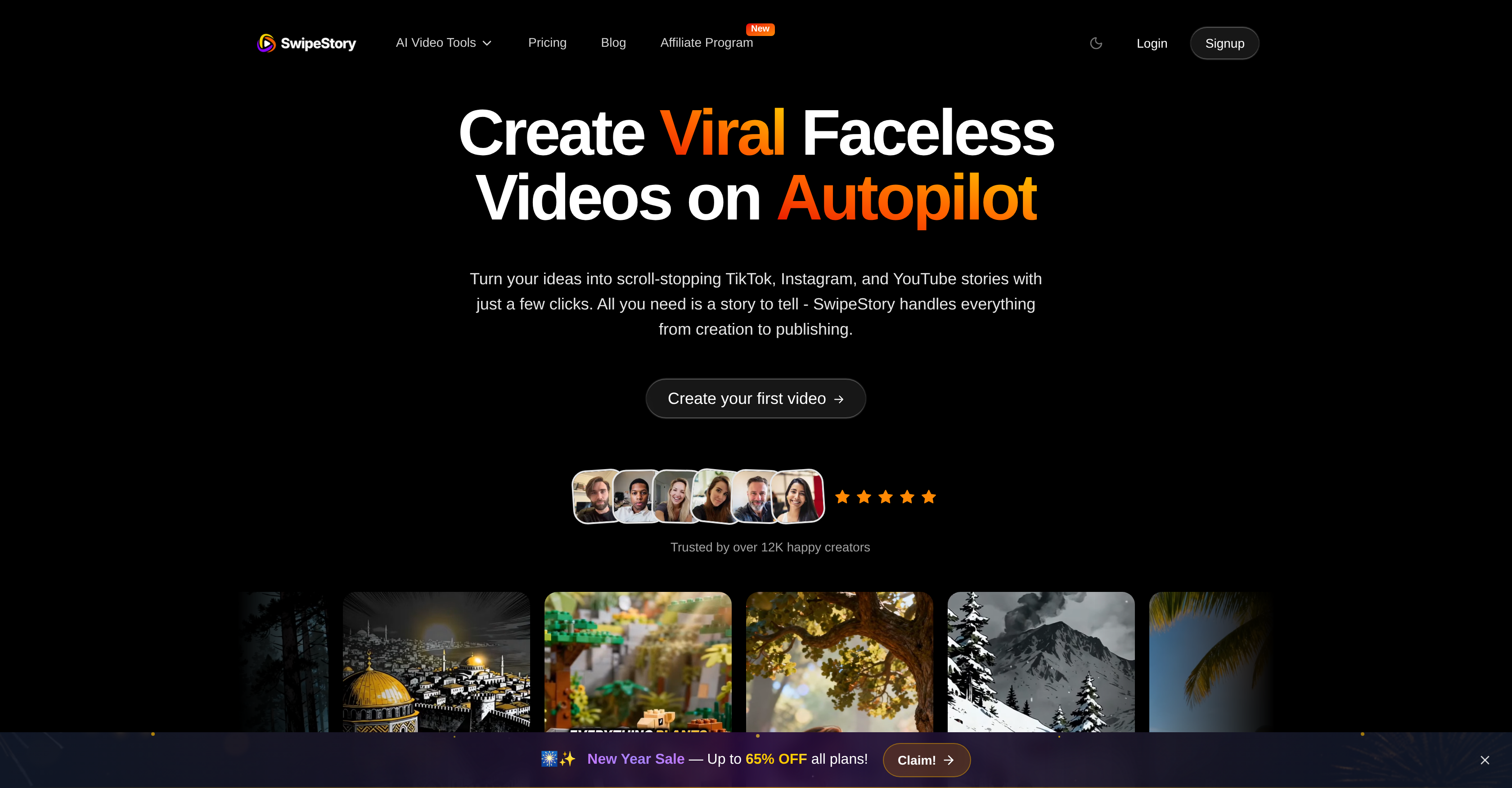 SwipeStory AI - AI Tool For Viral videos