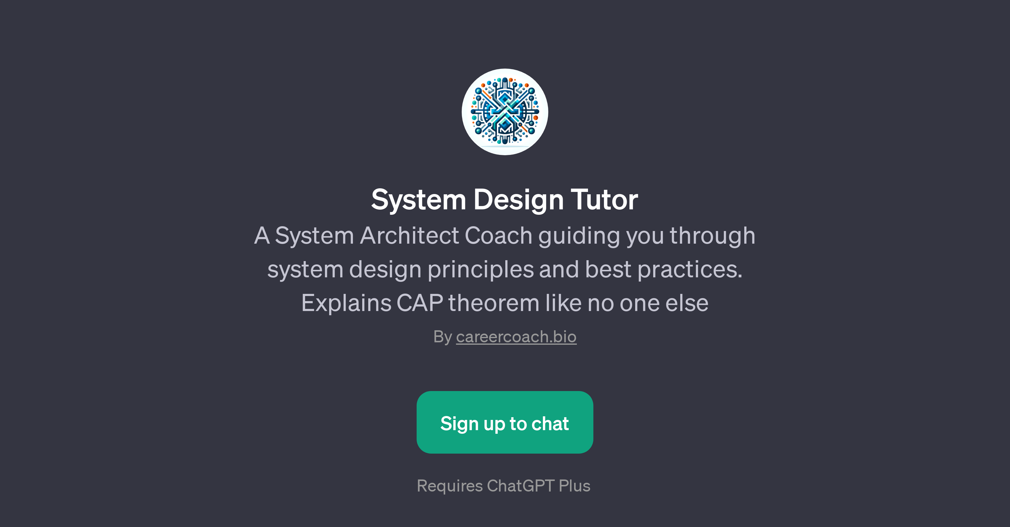 System Design Tutor - System design tutoring - TAAFT