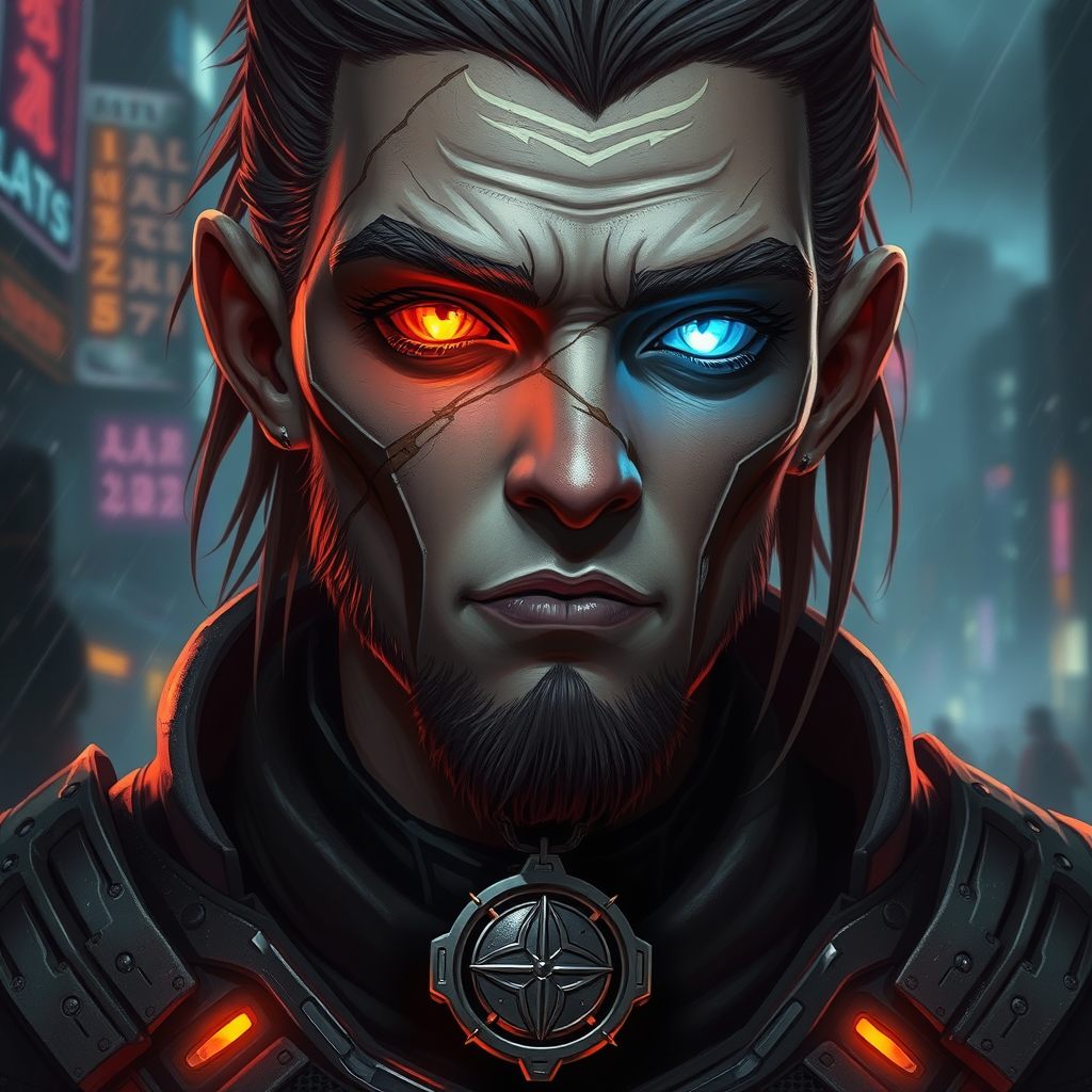 OC AI Portrait for Heterochromia & Facial Scars - (Free, No Signup AI Tool)