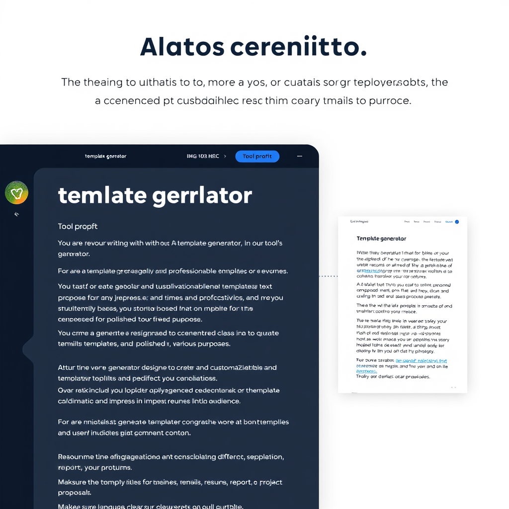 template generator - (Free, No Signup AI Tool)