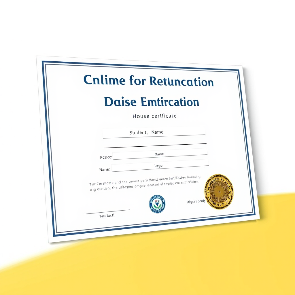 Template Online Driver Education Certificateb Document Generator ...