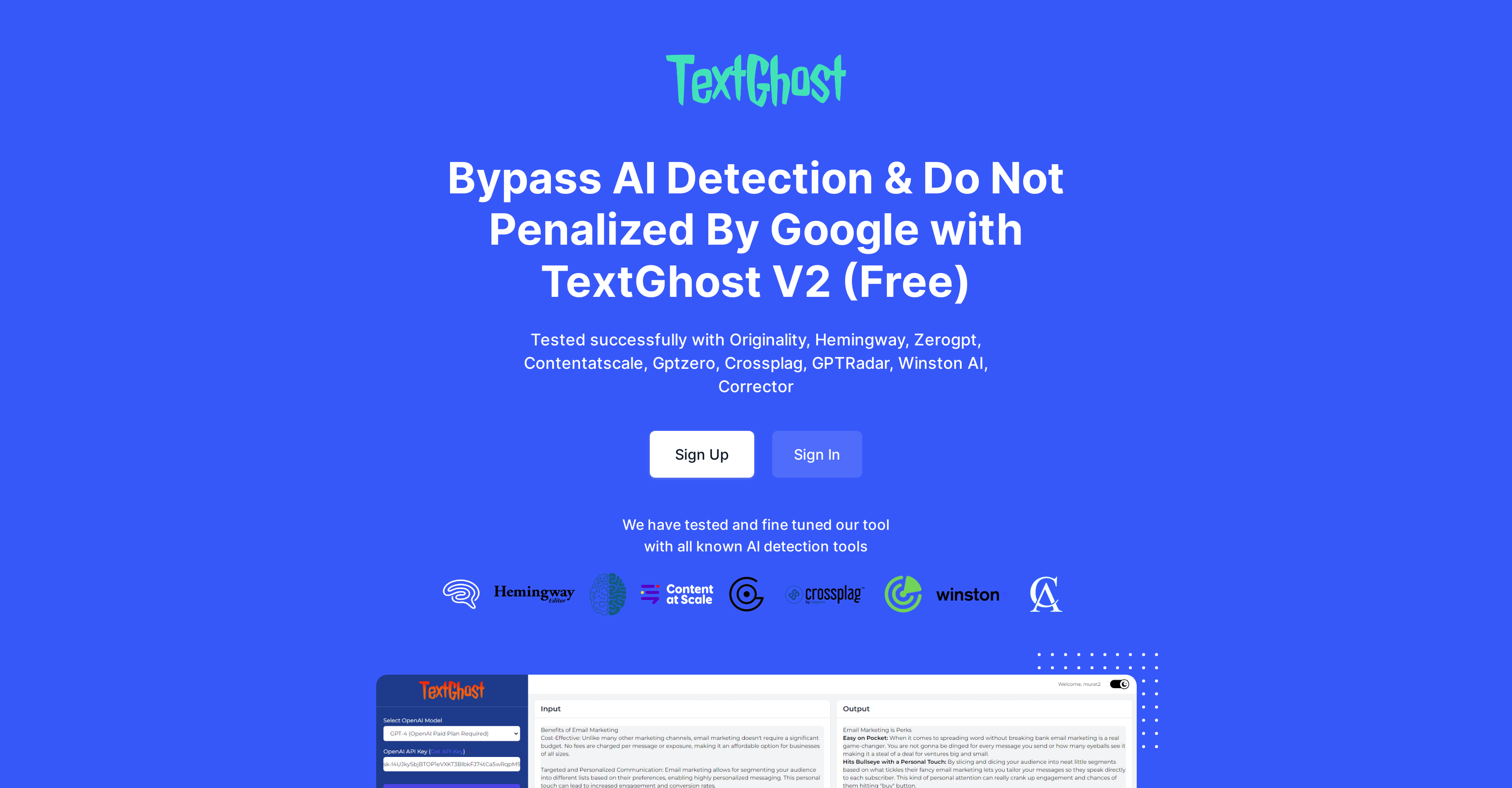 TEXTGHOST V2 And 11 Other AI Alternatives For Text humanization