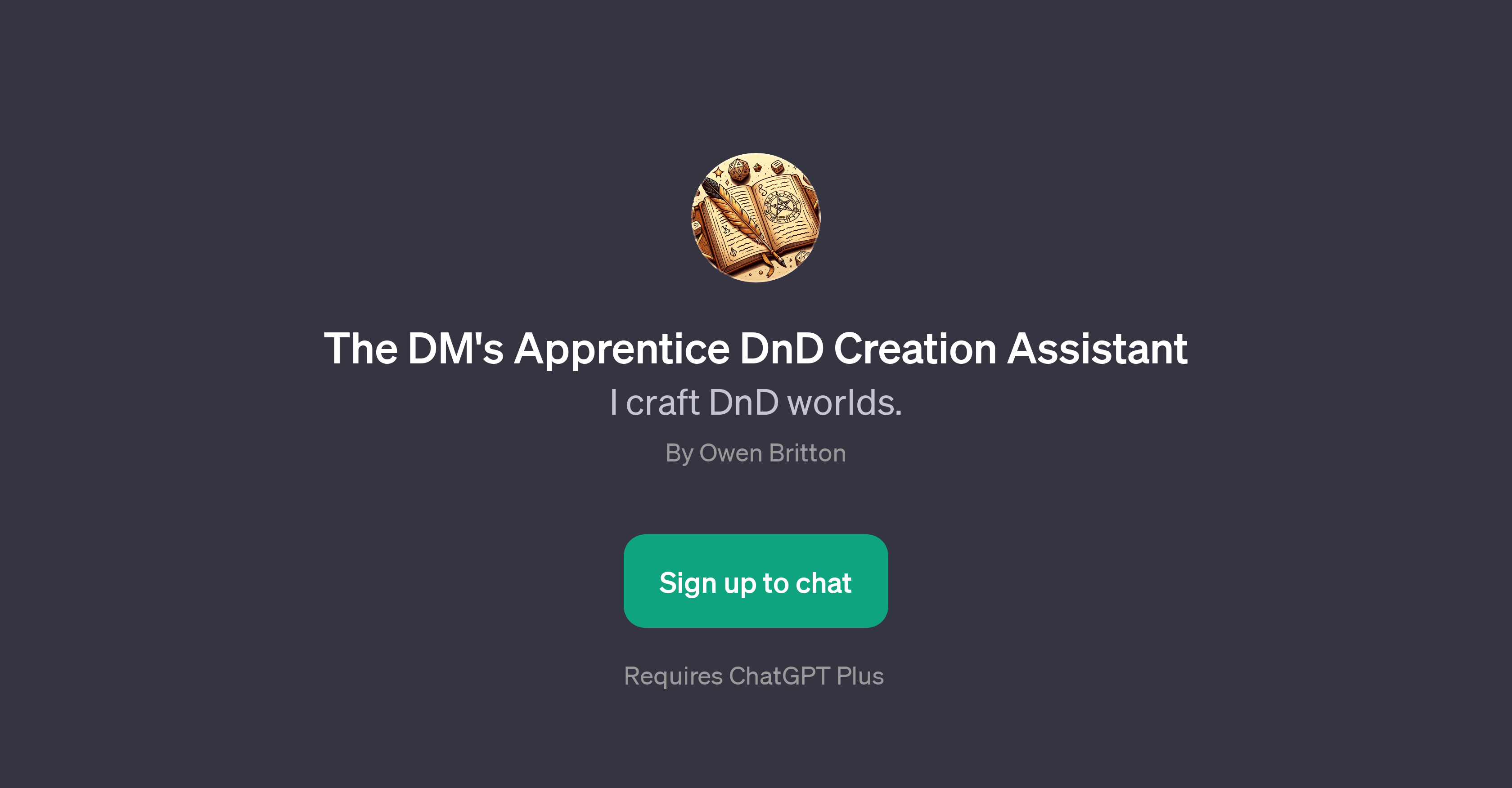 The DM's Apprentice DnD Creation Assistant - Dnd world-building - TAAFT