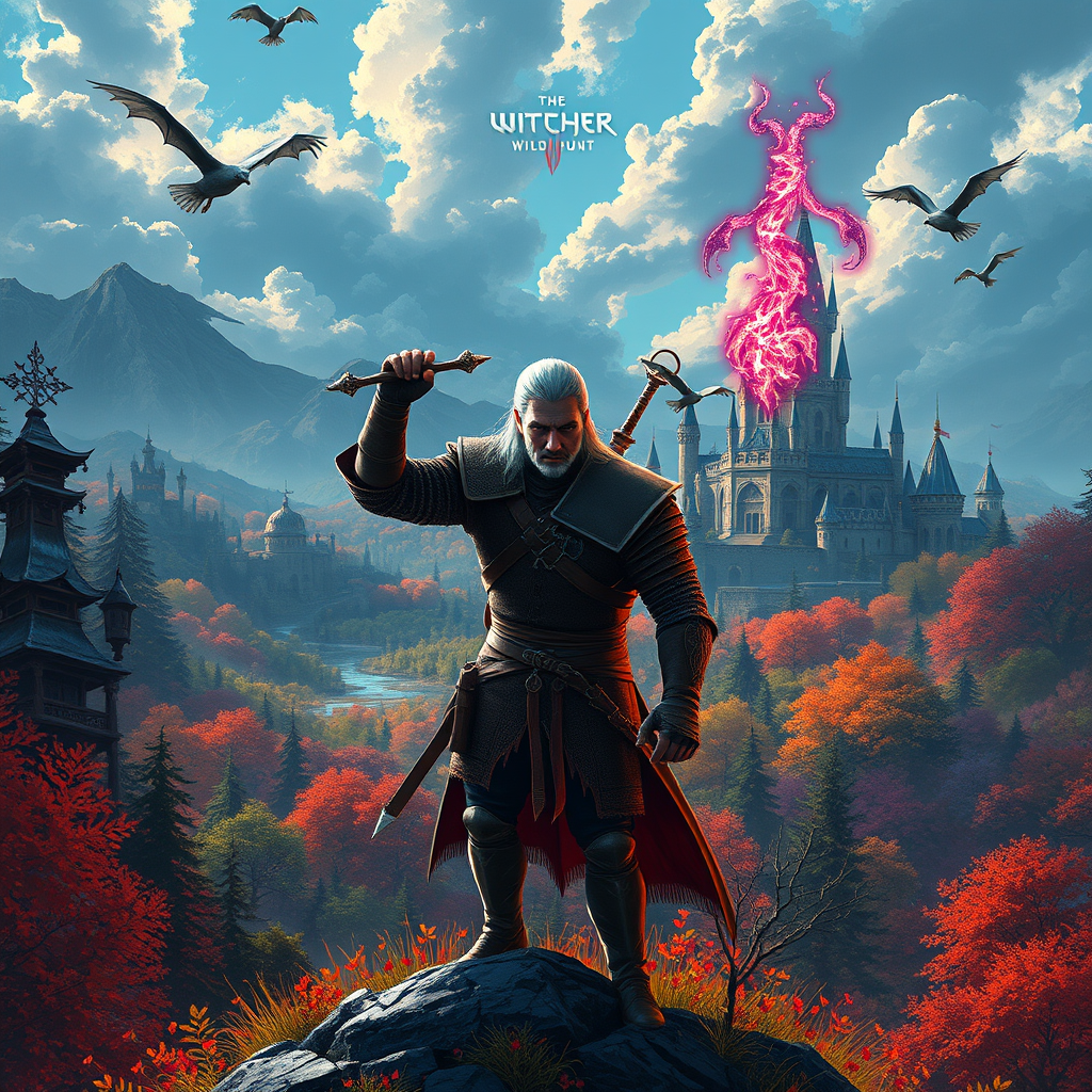 the witcher 3 wild hunt illustration - (Free, No Signup AI Tool)