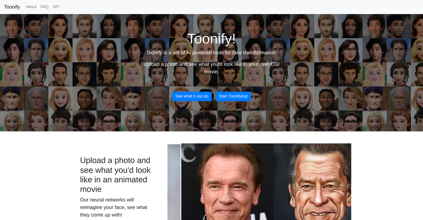 Toonify - Image pixarization | AiAnyTool.com | AiAnyTool.com