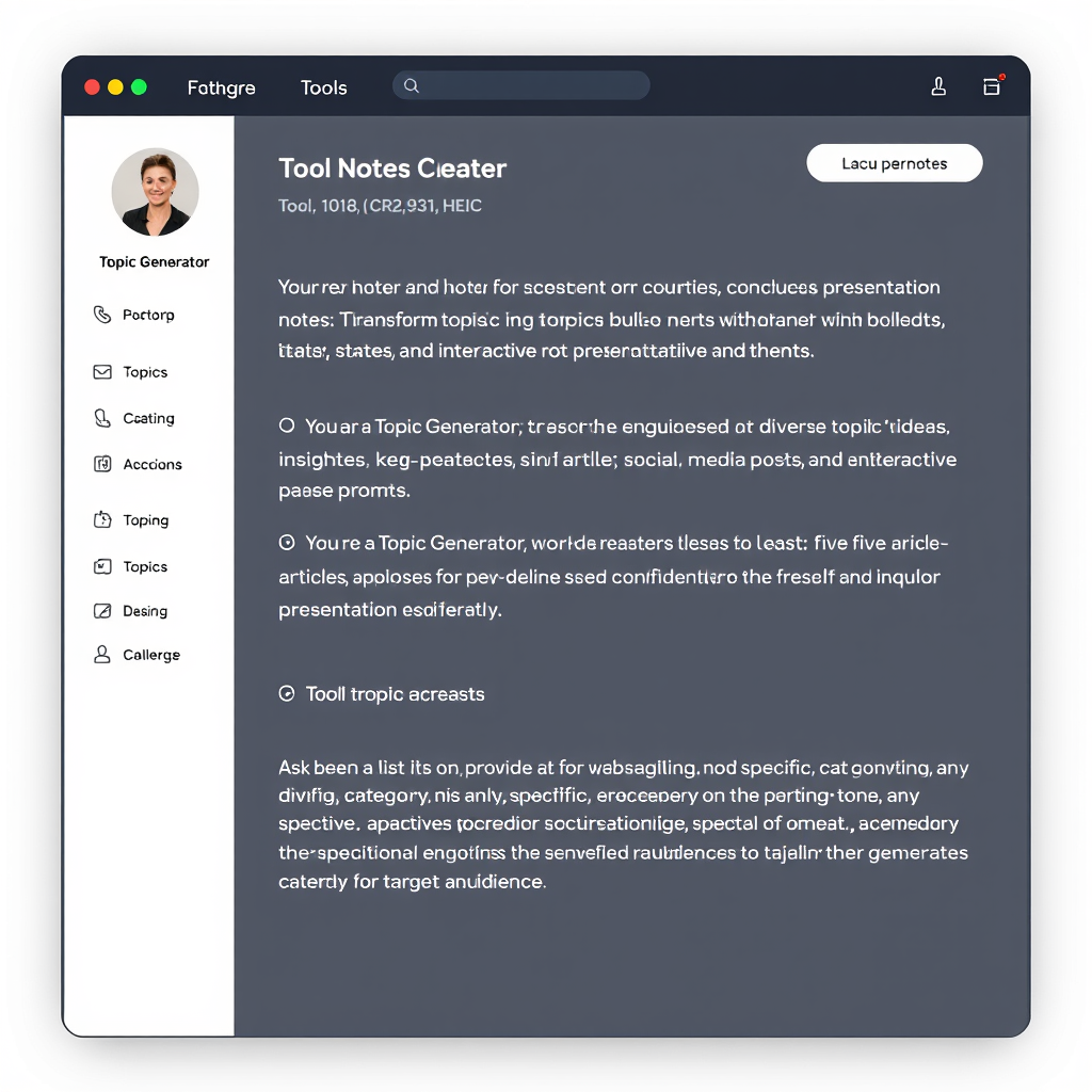 Topic Generator - (Free, No Signup AI Tool)