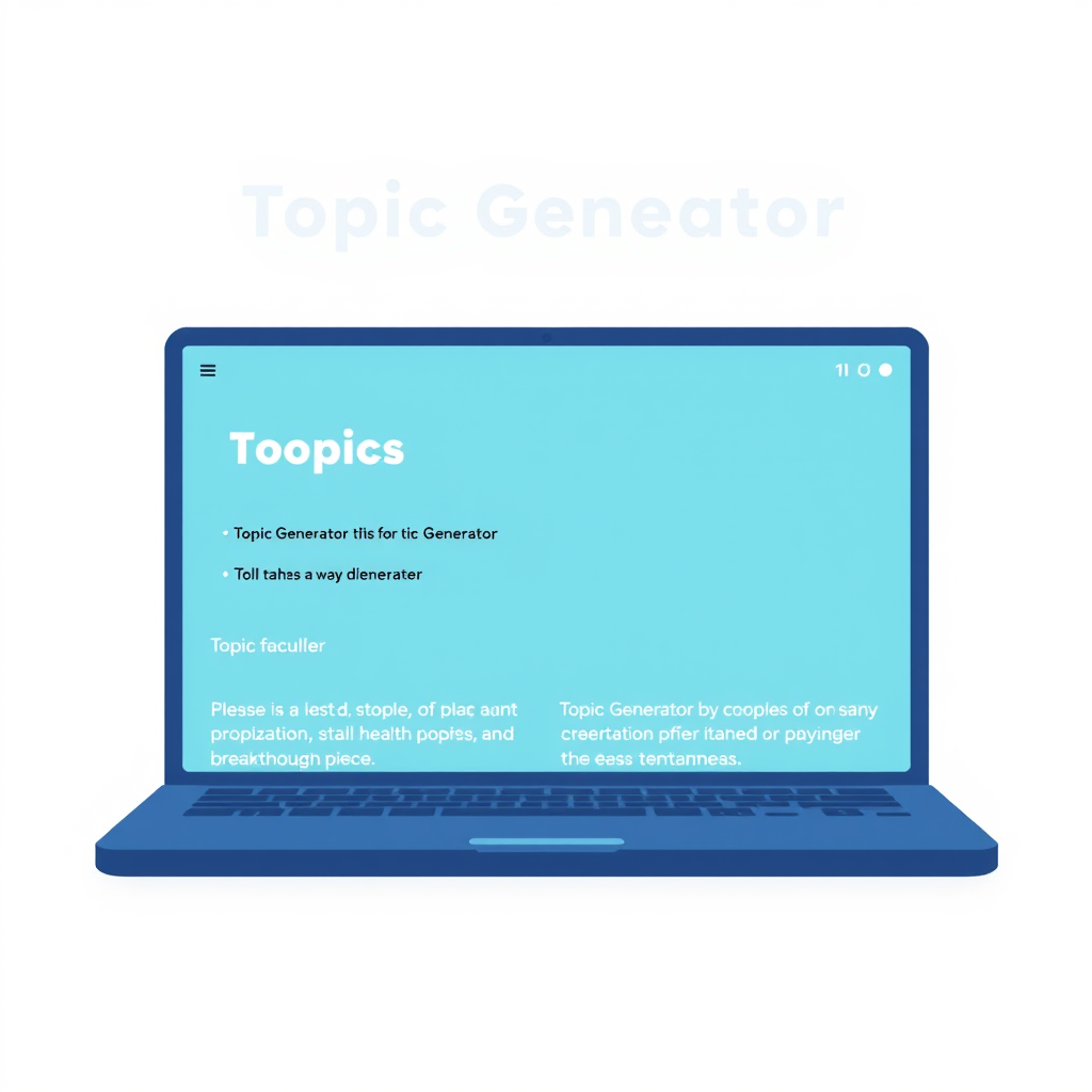 Topic Generator - (Free, No Signup AI Tool)