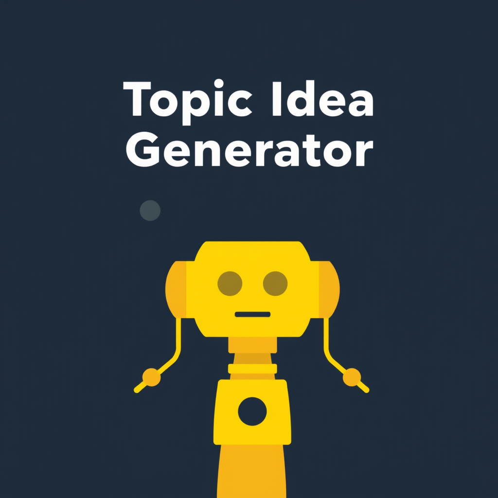 Topic Idea Generator Gpt - (Free, No Signup AI Tool)