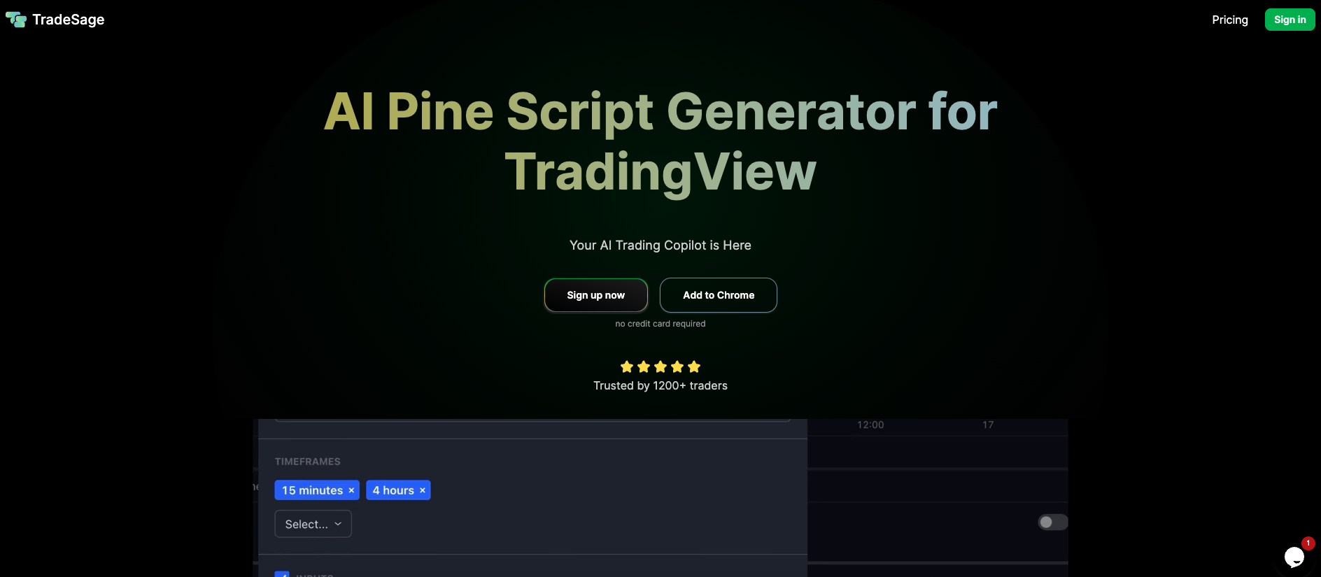 TradeSage - Pine Script Generator - Pine scripts - TAAFT