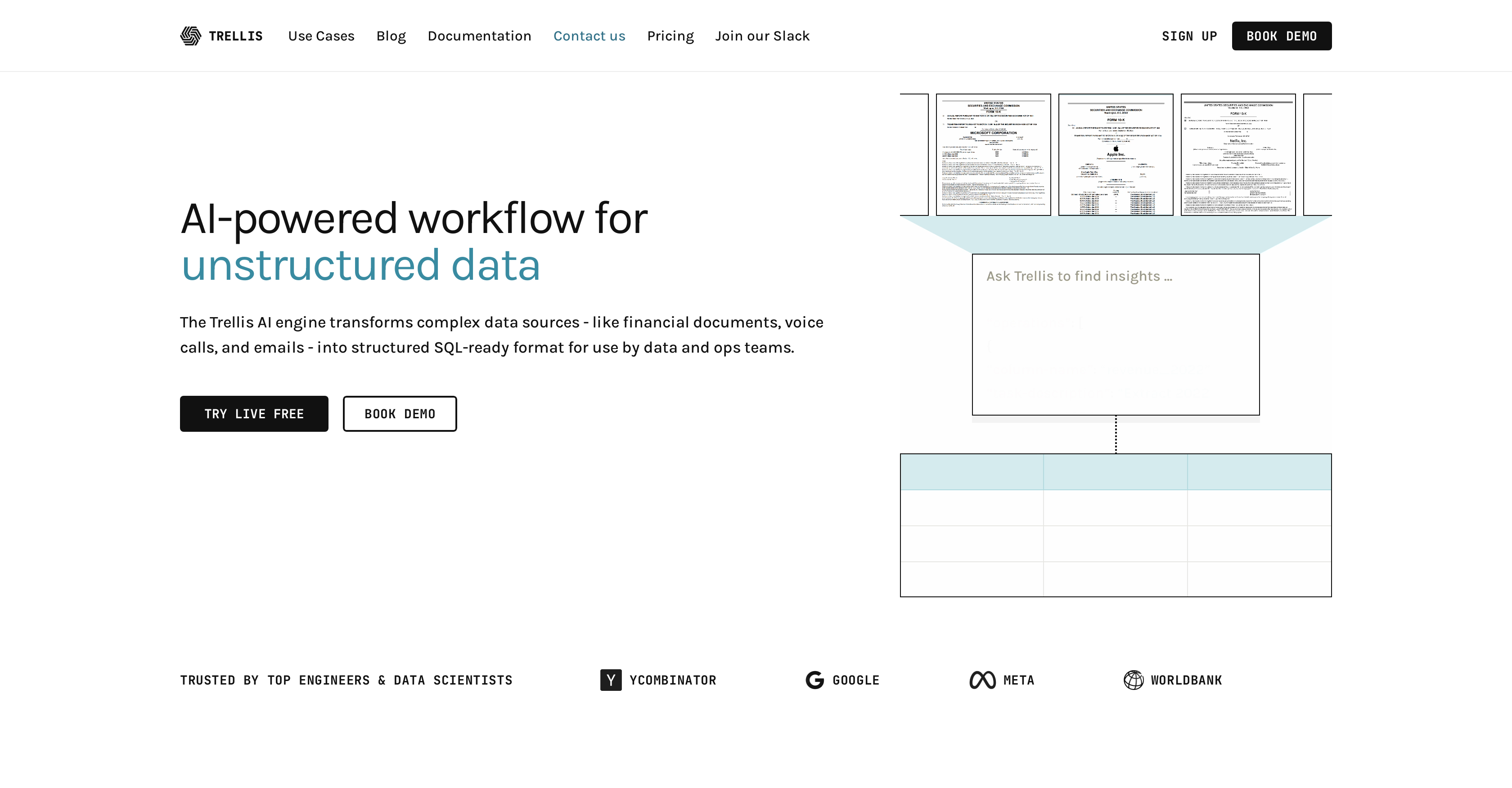 Trellis AI - Data structuring - TAAFT