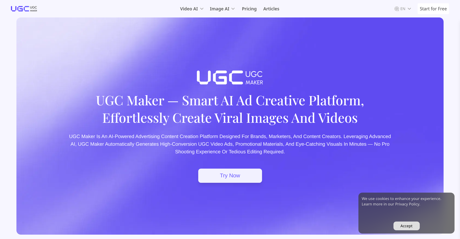 UGC Maker AI - AI Tool For UGC videos