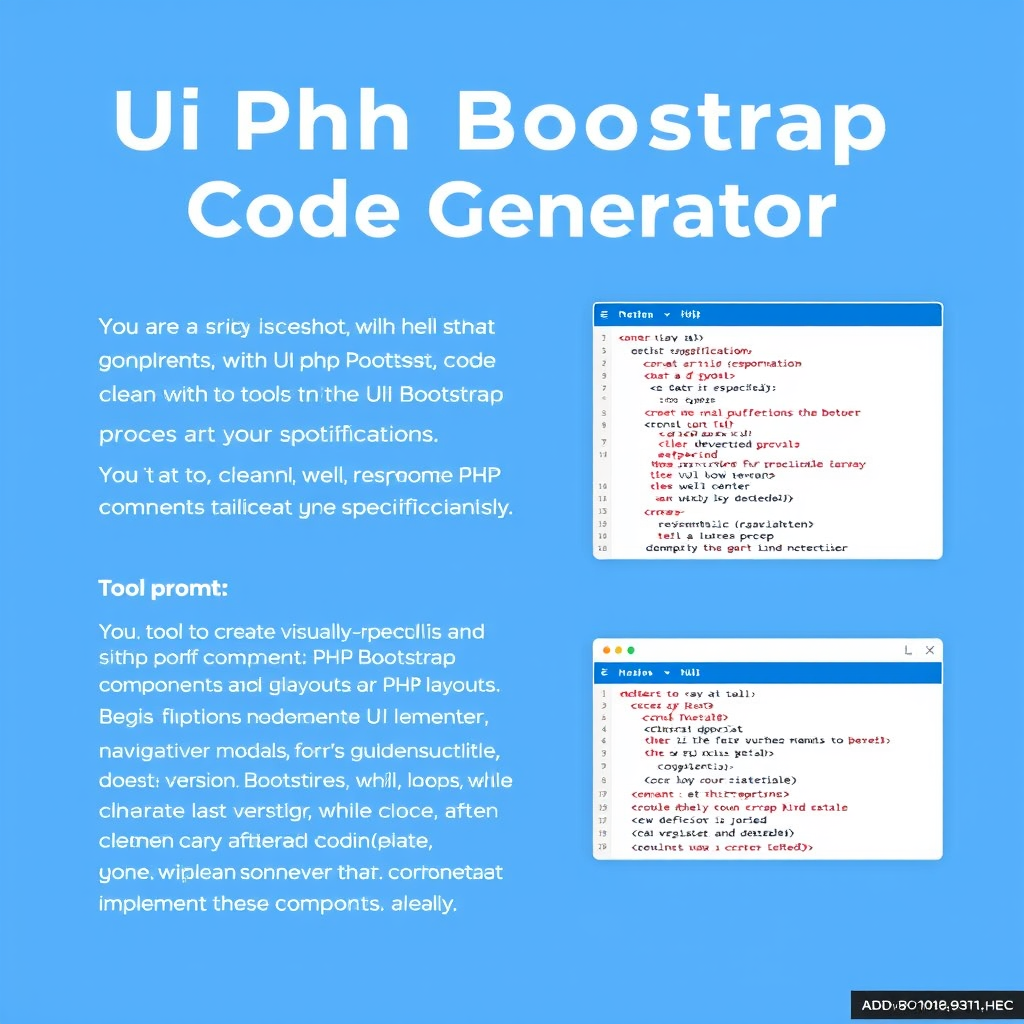 Ui Php Bootstrap Code Generator - (Free, No Signup AI Tool)