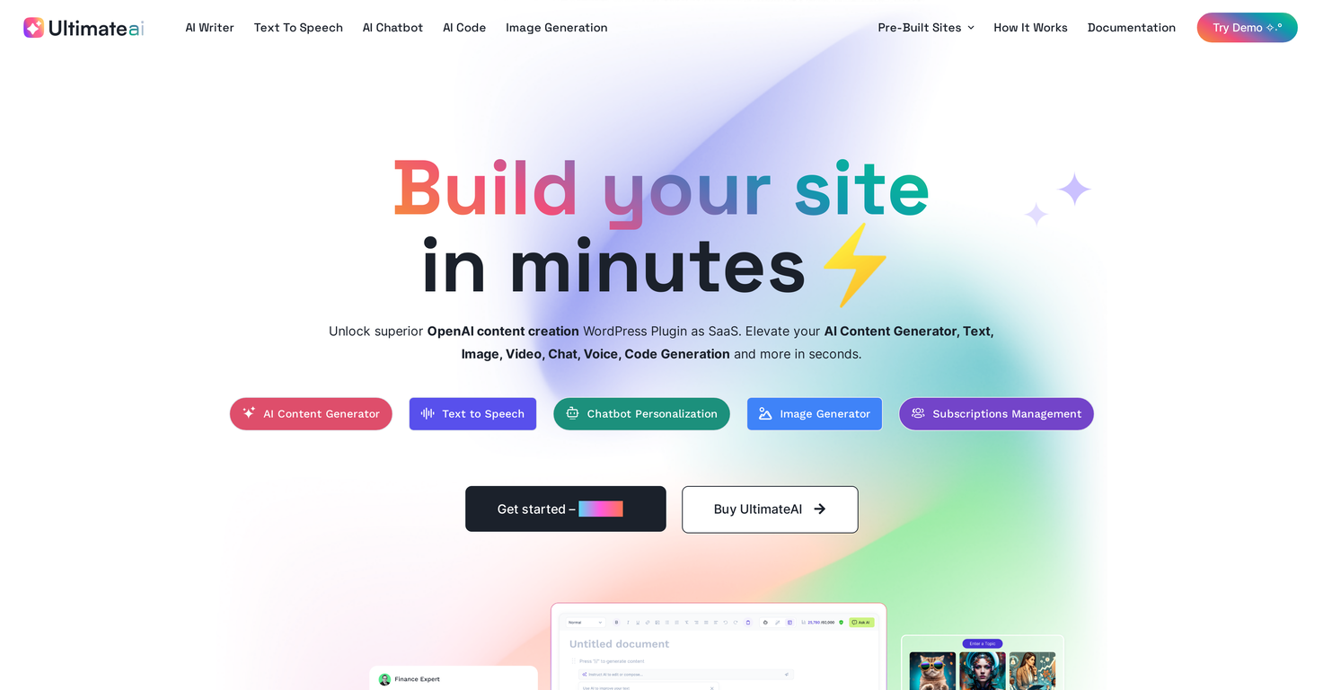 UltimateAI - AI Tool For Content