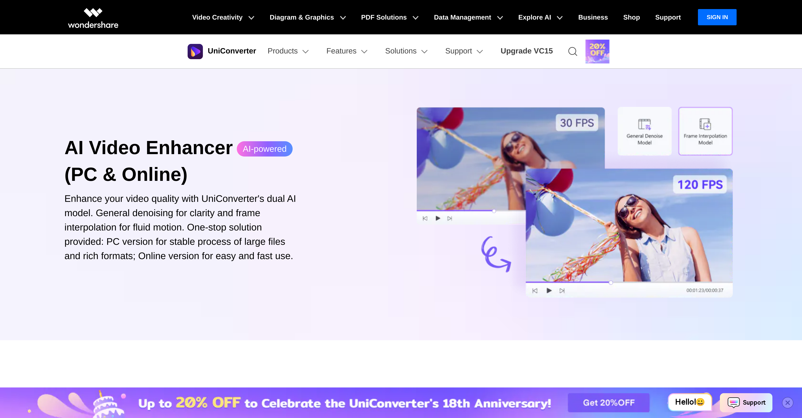 Uniconverter Ai Video Enhancer Ai Tool For Video Enhancement