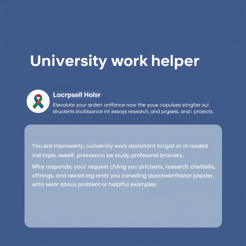 University work helper - (Free, No Signup AI Tool)