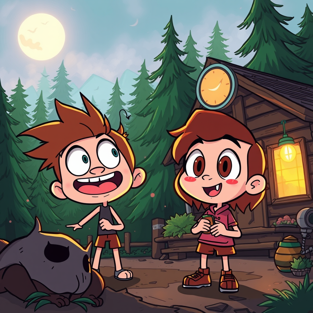 UNOFFICIAL GRAVITY FALLS IMAGE GENERATOR - (Free, No Signup AI Tool)