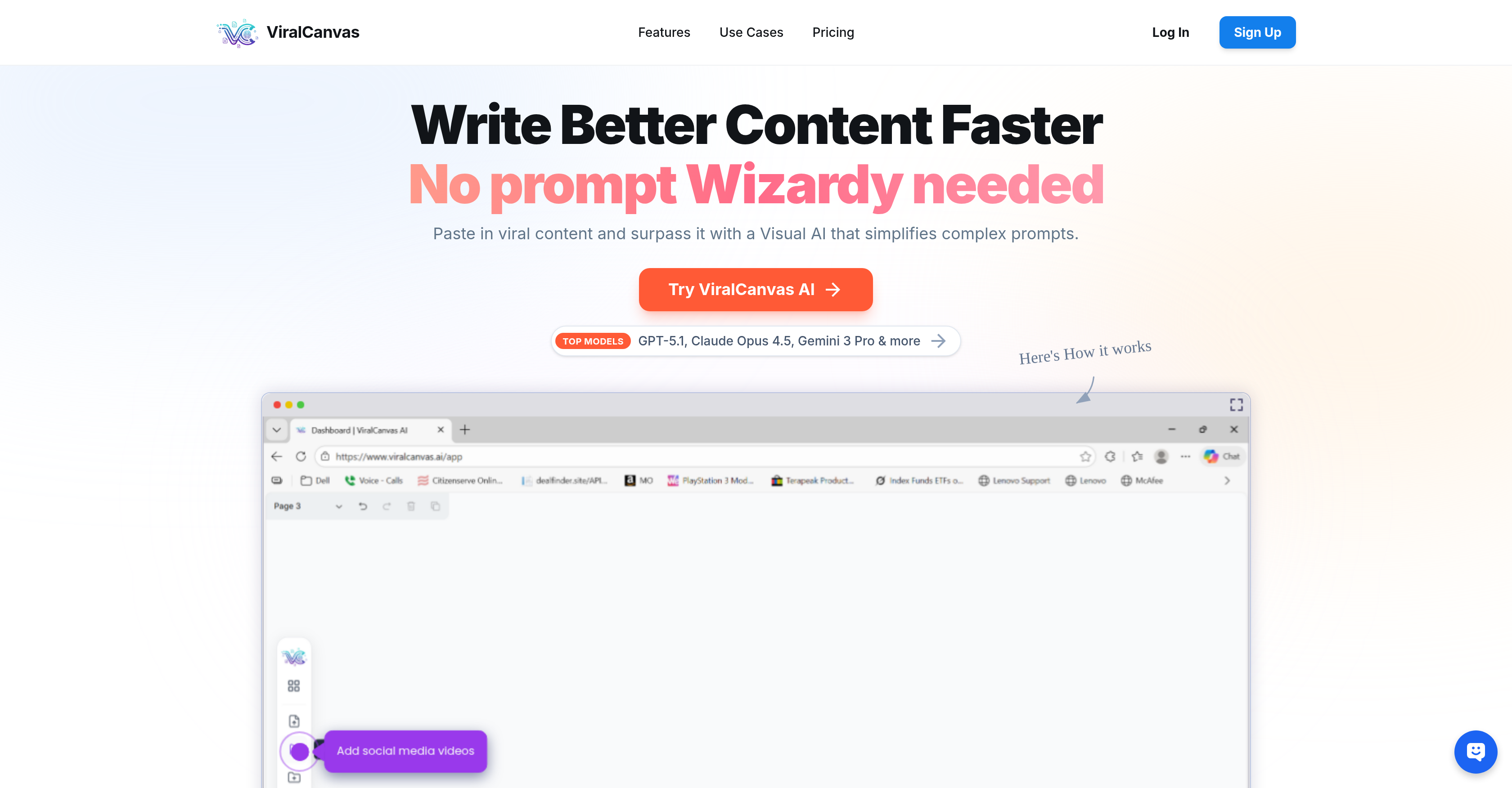 ViralCanvas AI - AI Tool For Content
