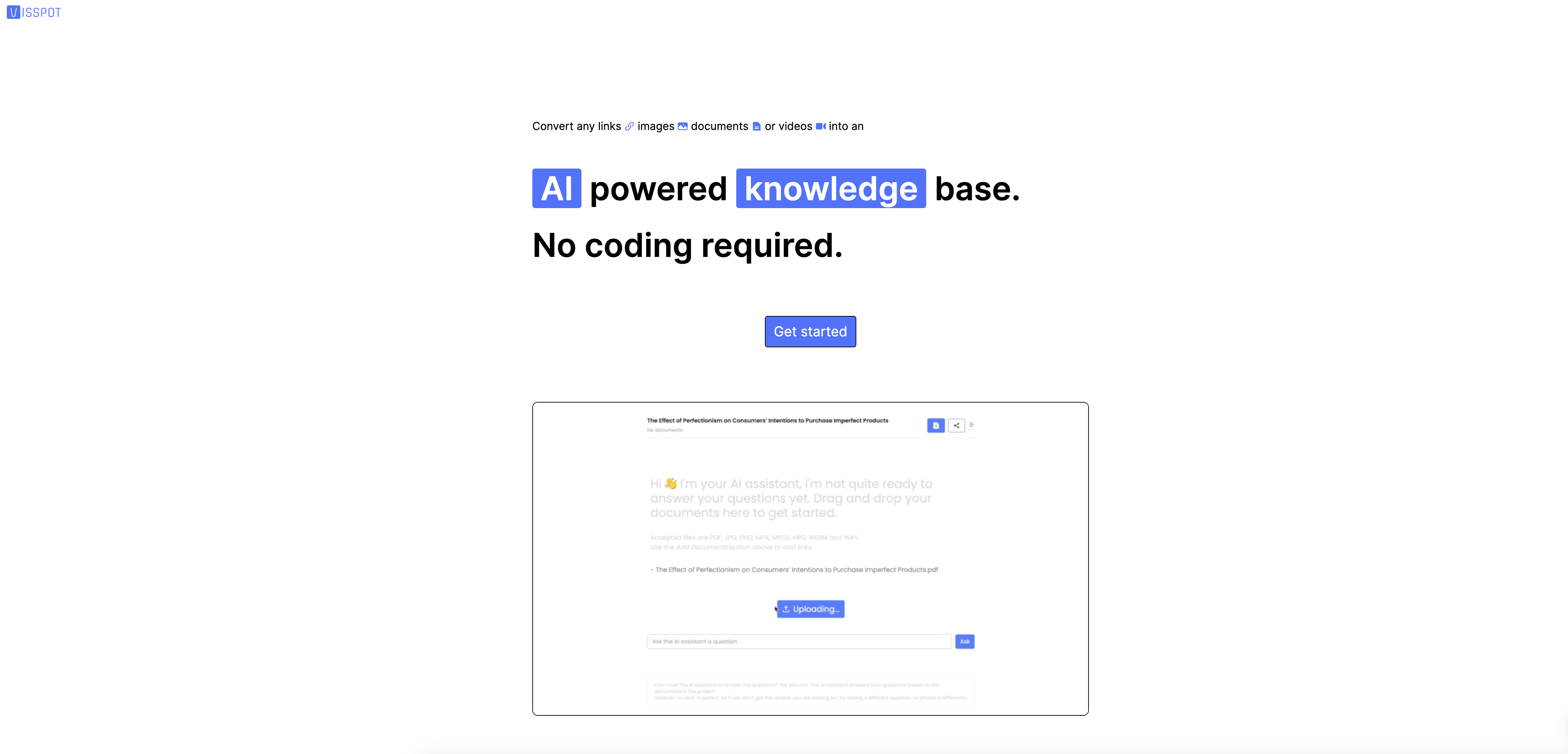 Visspot - AI Tool For Knowledge
