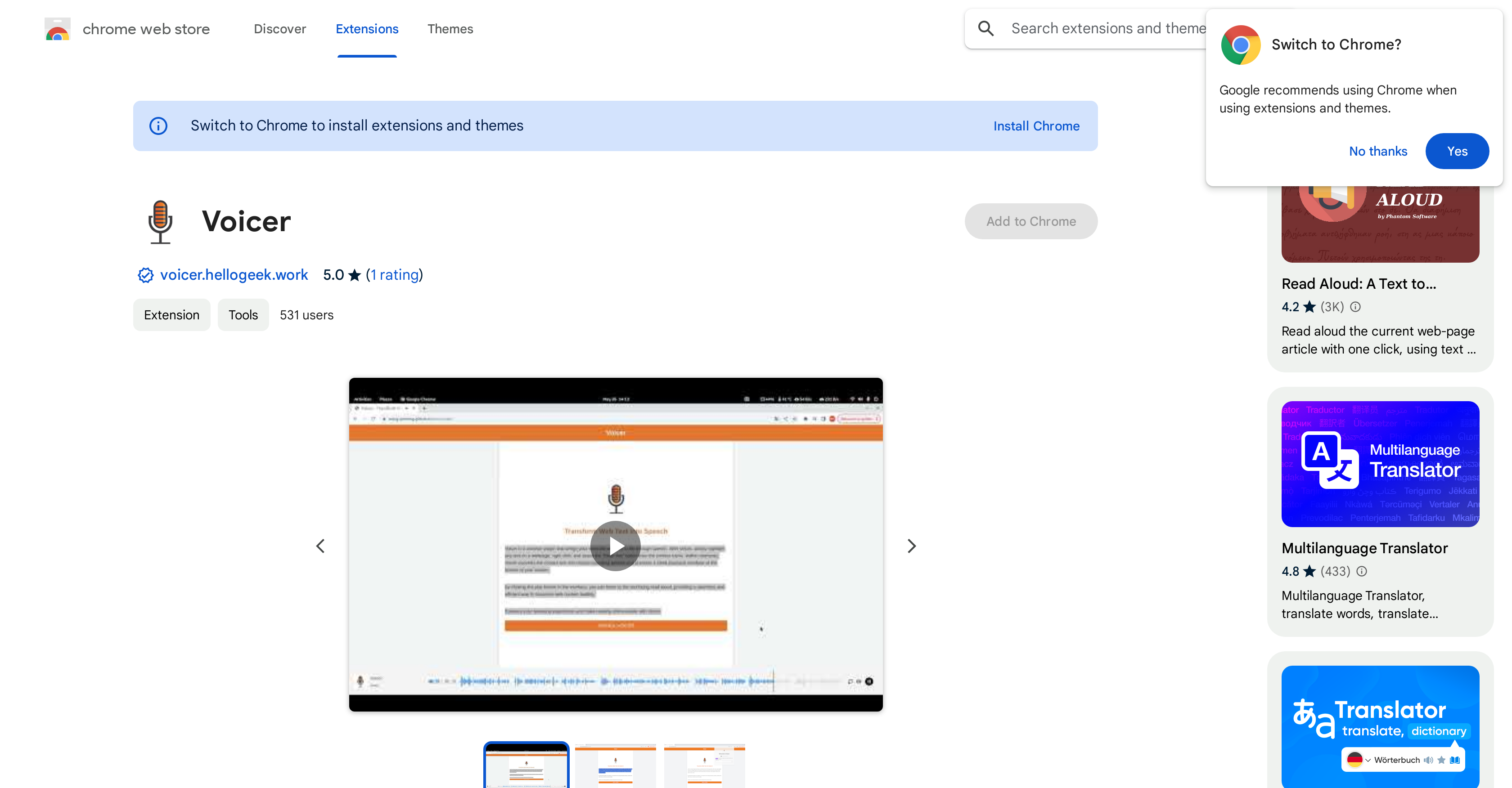 Voicer - AI Tool For Text to speech