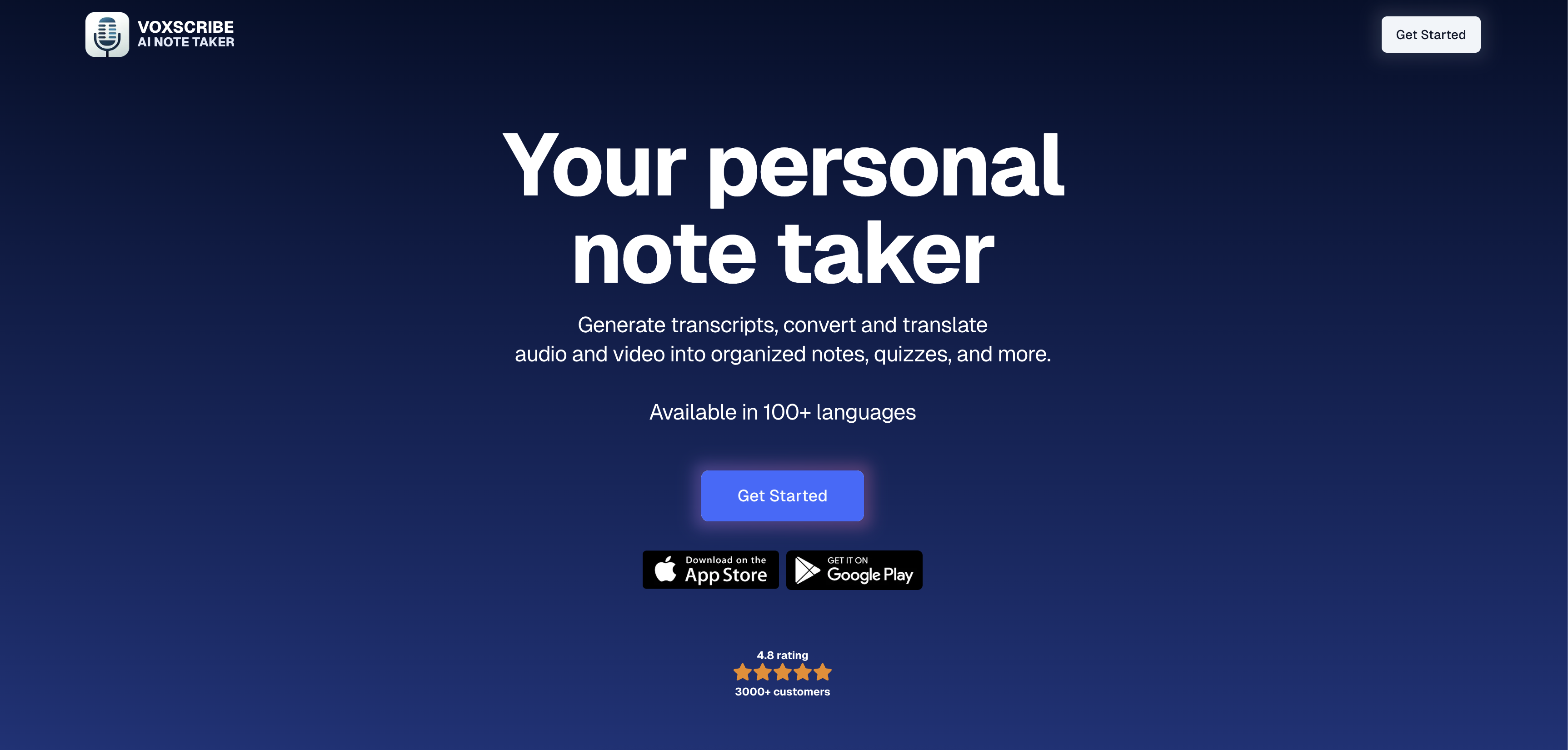 Voxscribe: AI Note Taker - AI Tool For Transcription