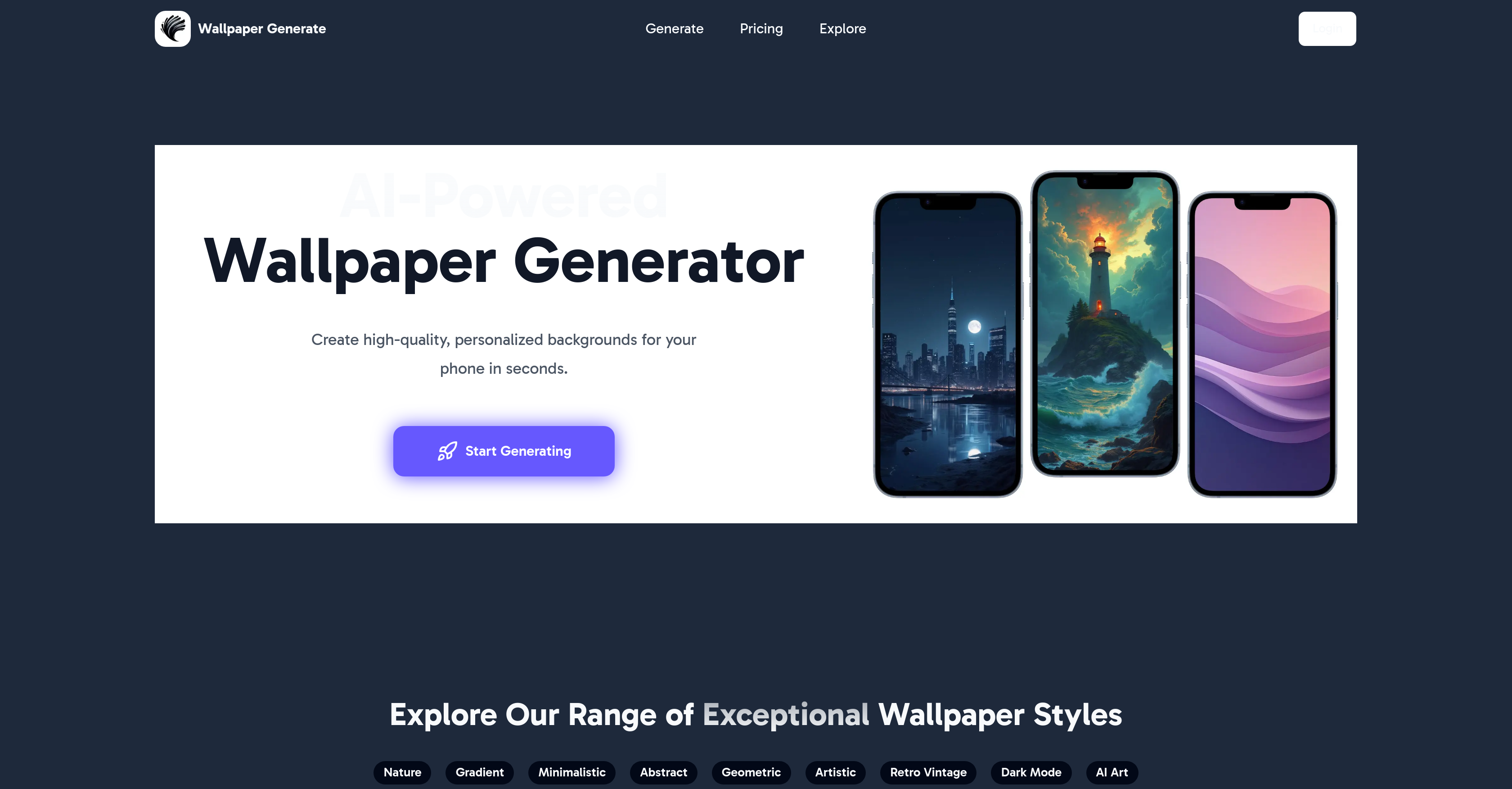 Wallpaper Generate - AI Tool For Wallpapers