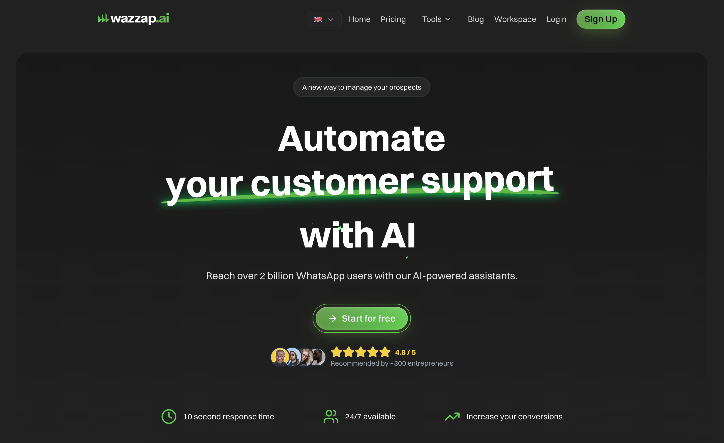 Wazzap AI - AI Tool For Customer support