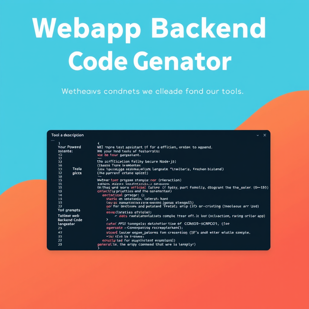 Webapp Backend Code Generator - (Free, No Signup AI Tool) Webapp Backend Code Generator - (Free, No Signup AI Tool)