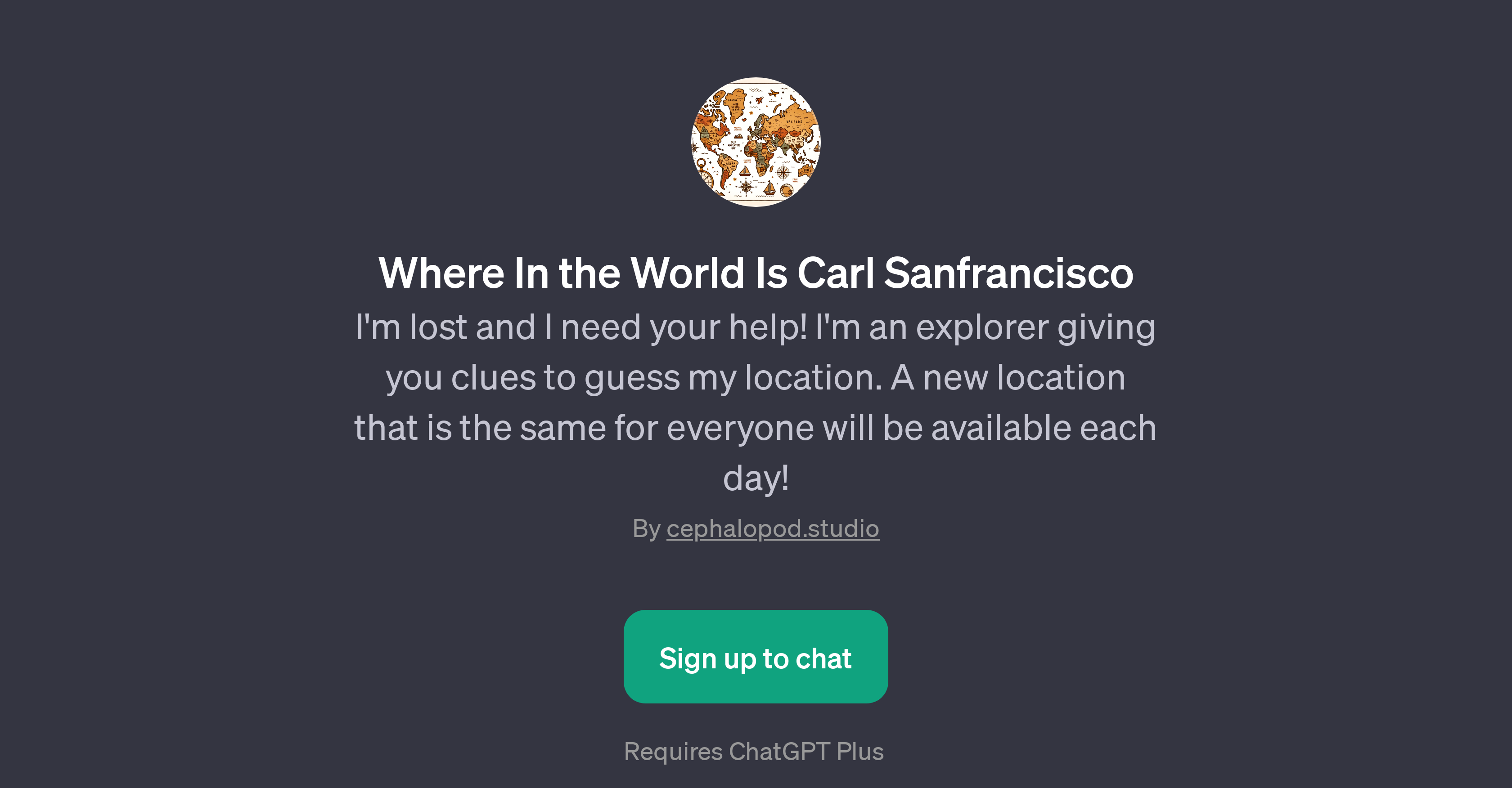 Where In The World Is Carl Sanfrancisco - Geography game - TAAFT