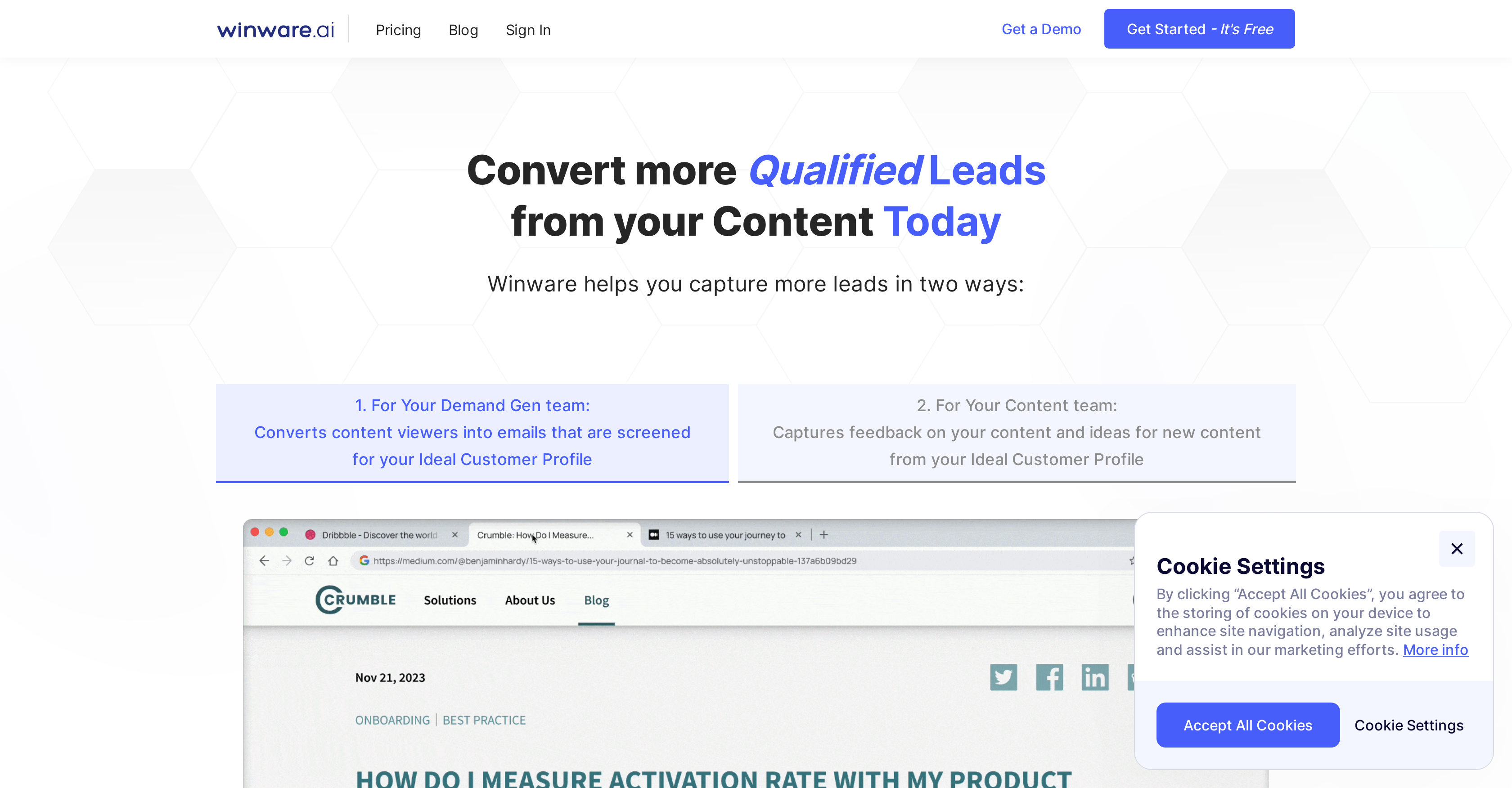 Winware - AI Tool For Lead generation