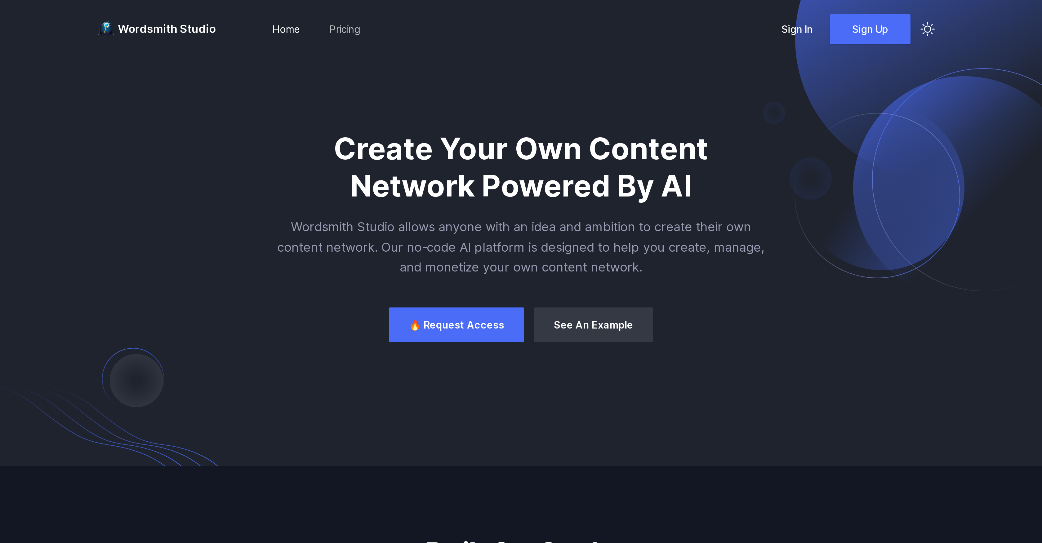 Wordsmith Studio - AI Tool For Content