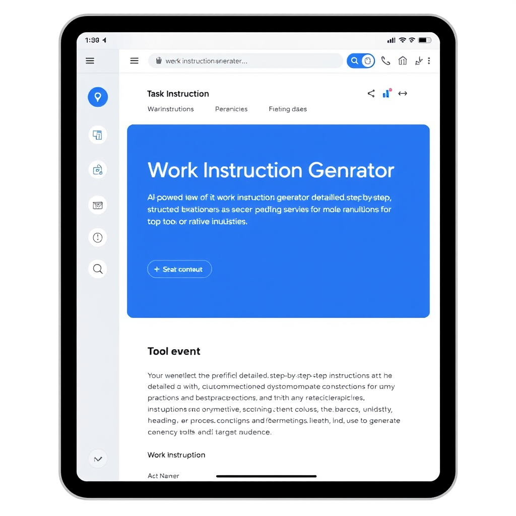 Work Instruction Generator - (Free, No Signup AI Tool)