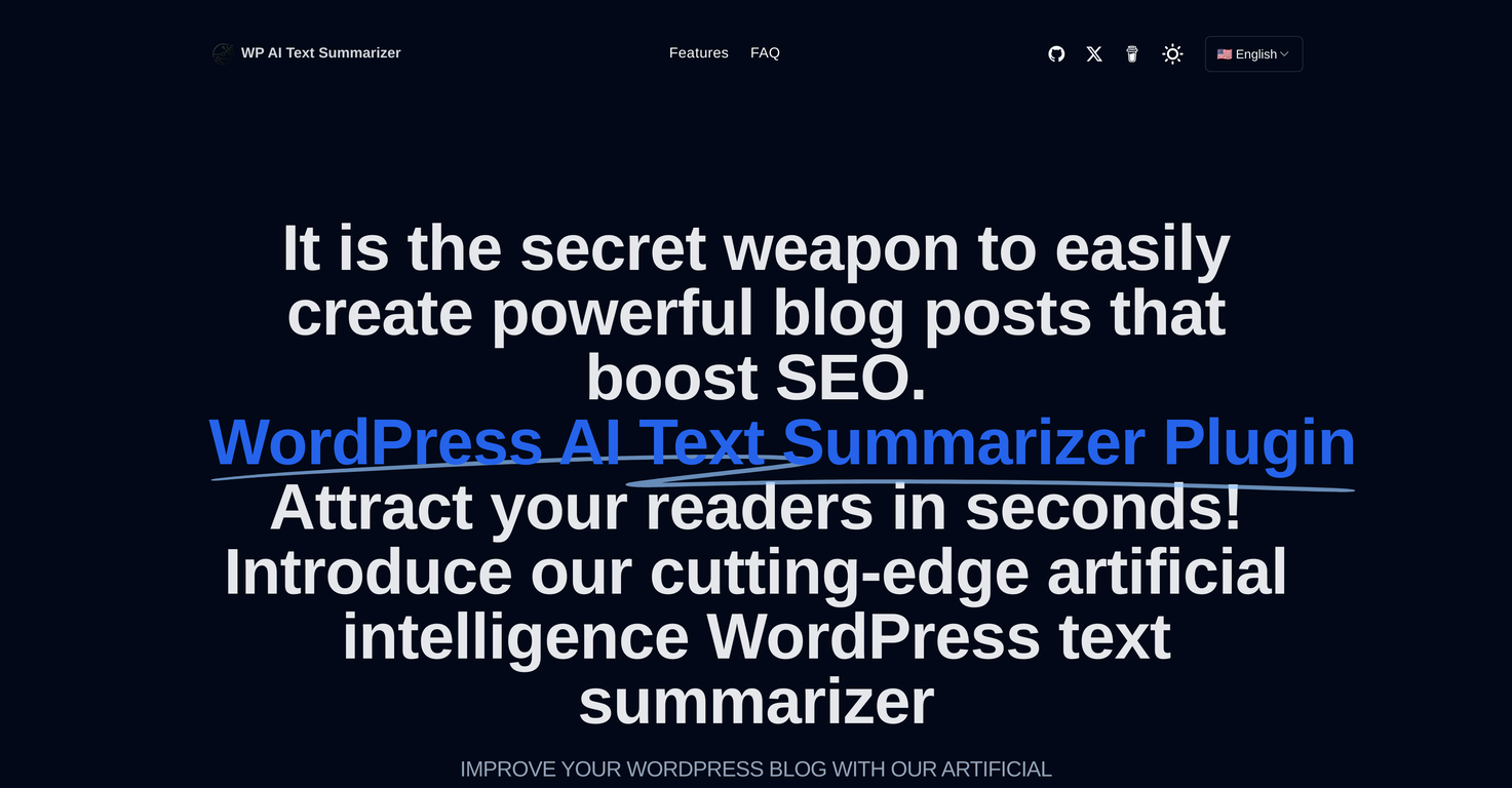 WP AI Text Summarizer - AI Tool For Article summaries
