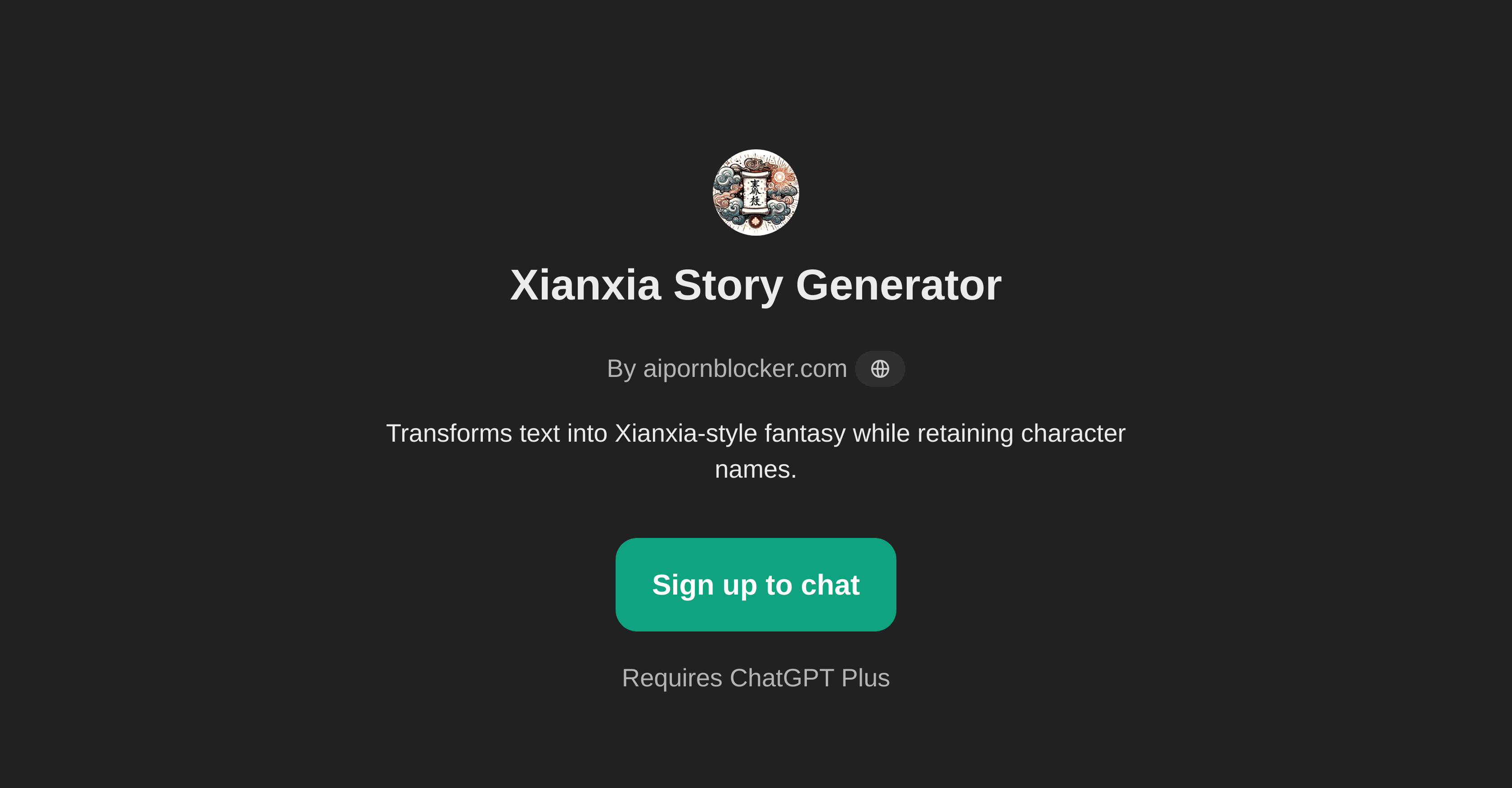 Xianxia Story Generator - Xianxia transformation - TAAFT
