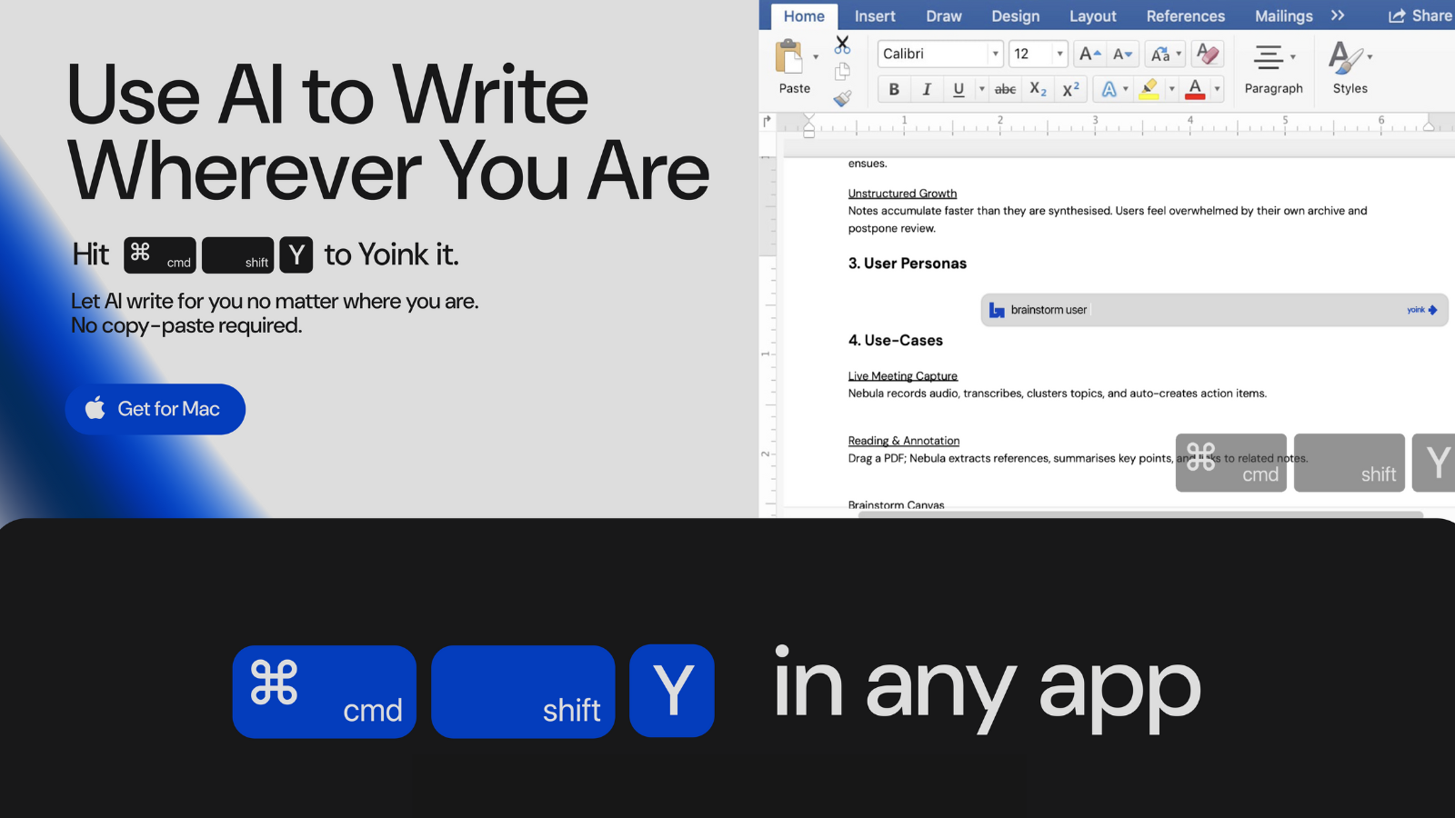 Yoink AI - AI Tool For Writing
