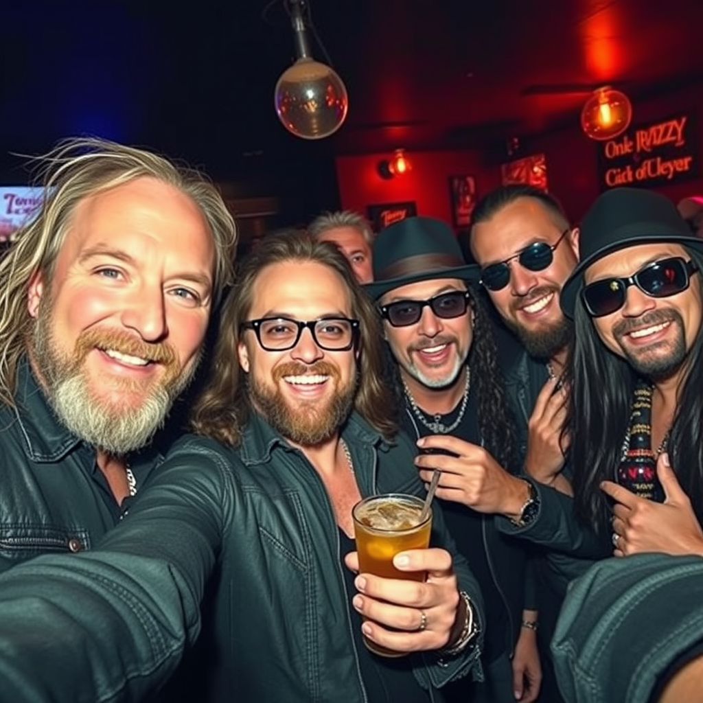 Your self and iconic Rock stars - (Free, No Signup AI Tool)