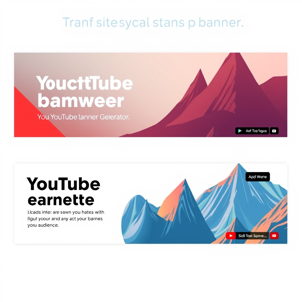 YouTube banner Generator - (Free, No Signup AI Tool)