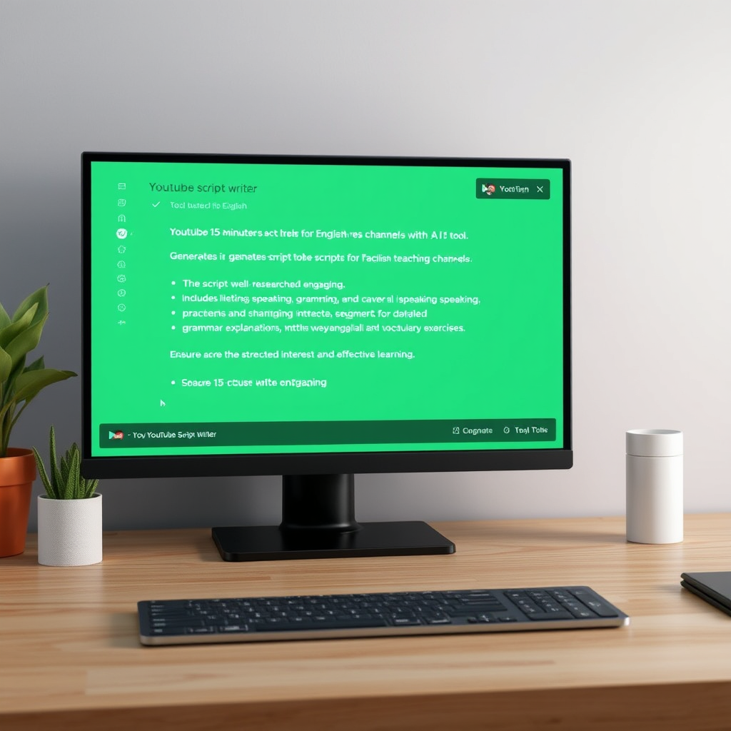 youtube script writer - English - (Free, No Signup AI Tool)
