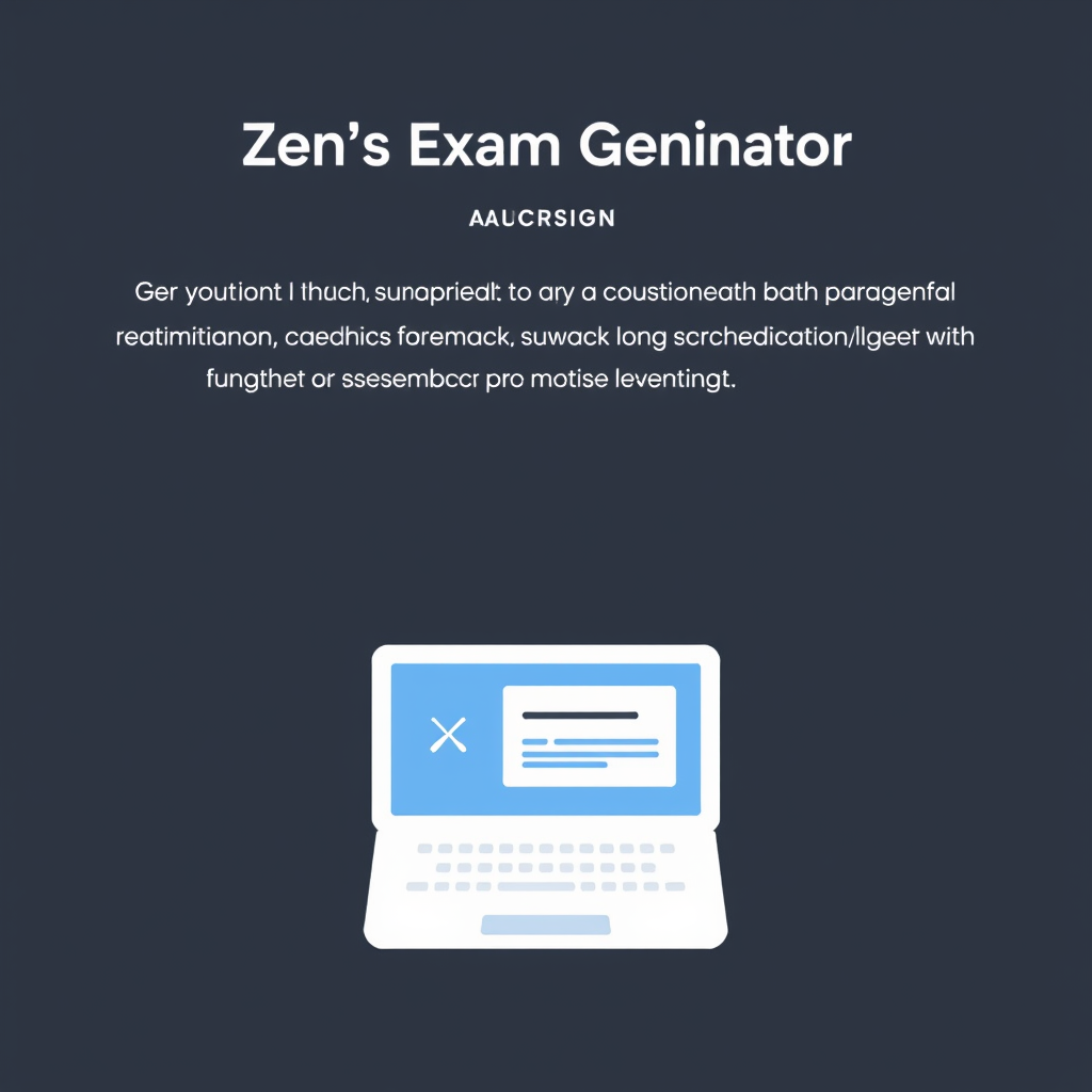 Zen's Exam Generator - (Free, No Signup AI Tool)