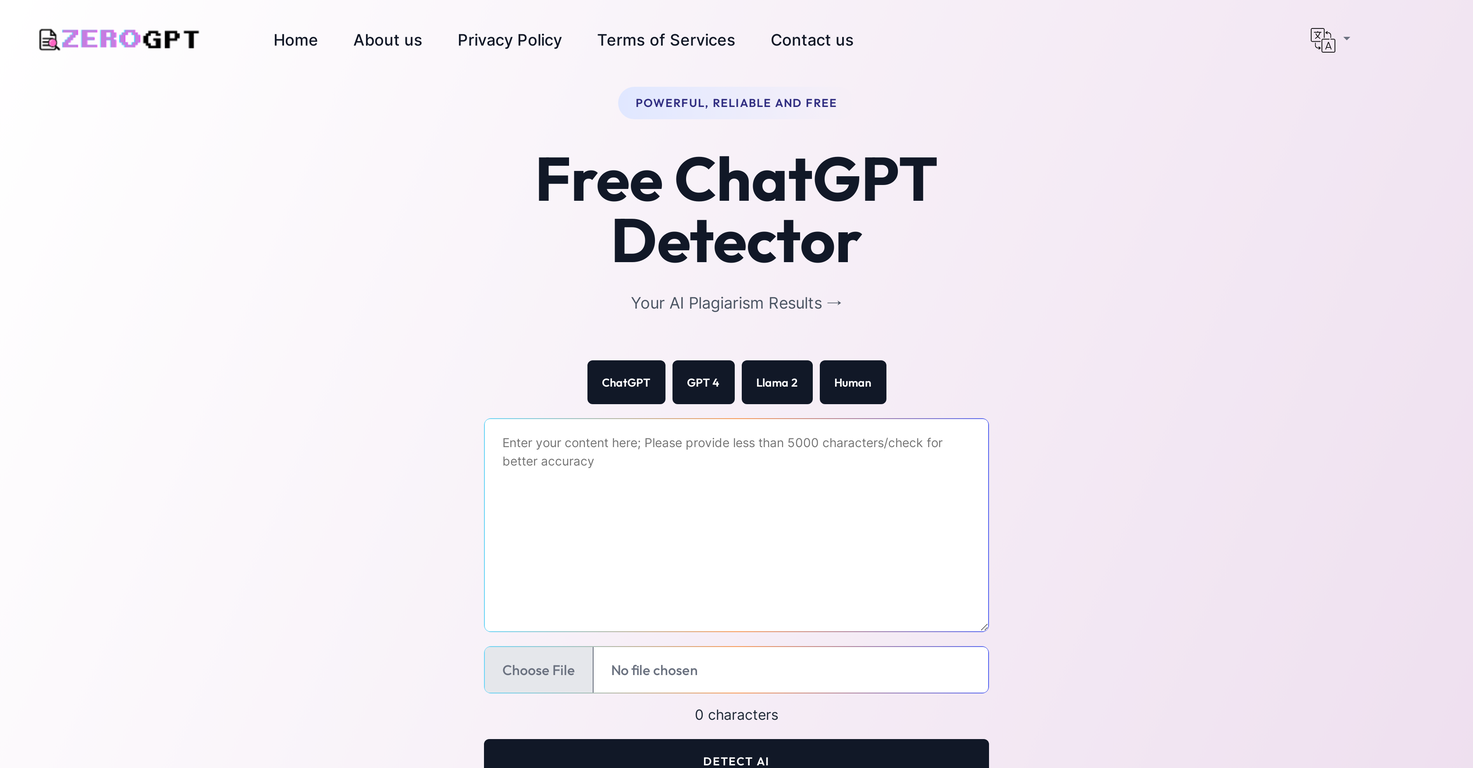 ZeroGPT - Free ChatGPT Detector And 11 Other AI Alternatives For AI ... ZeroGPT - Free ChatGPT Detector And 11 Other AI Alternatives For AI ...